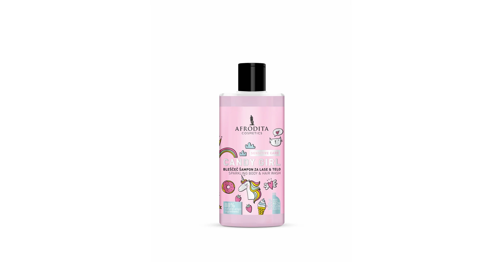 Afrodita CANDY GIRL Habzó Fürdőgél Lányoknak testre és hajra